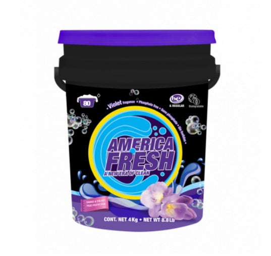 America Fresh DETERGENT DARK CARE BUCKET VIOLET 1 / 4KG – Divico.Shop