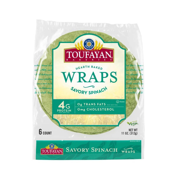 TOUFAYAN WRAPS SPINACH 11OZ/9" – Divico.Shop